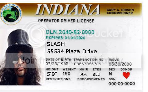 [Fake Drivers License] GIMP'D In Indiana Slash Fake Drivers License ...