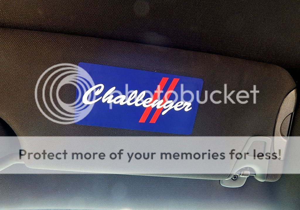 Sun visor decals... | Dodge Challenger Forum