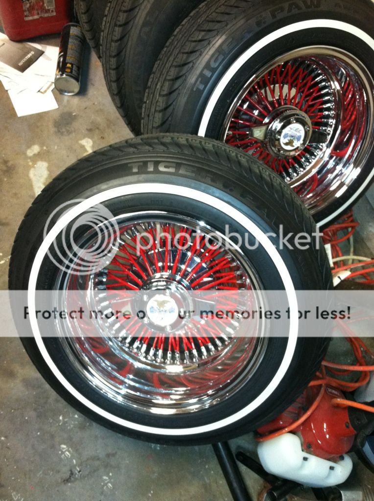 Red 72s with locking zenith kos new tires | LayItLow.com Lowrider Forums