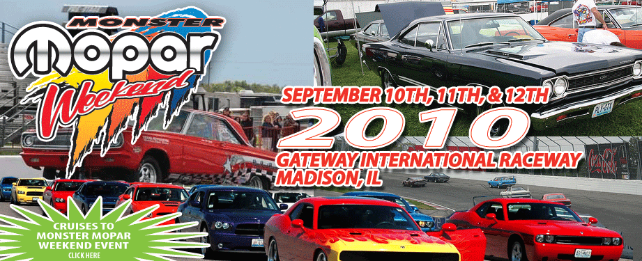 Monster Mopar Weekend - St Louis - Sept 10, 11 & 12 | Charger Forums